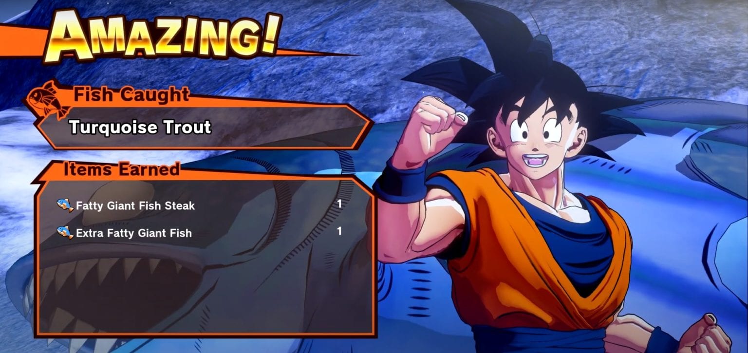 Fatty Giant Fish | Dragon Ball Z Kakarot | Best Farming Location ...