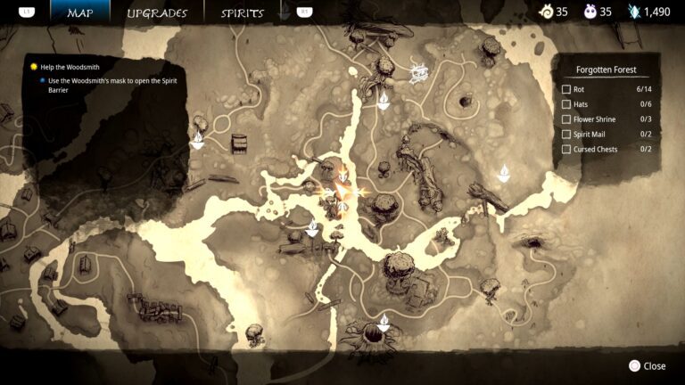 Forgotten Forest Rot Locations - Kena Bridge Of Spirits