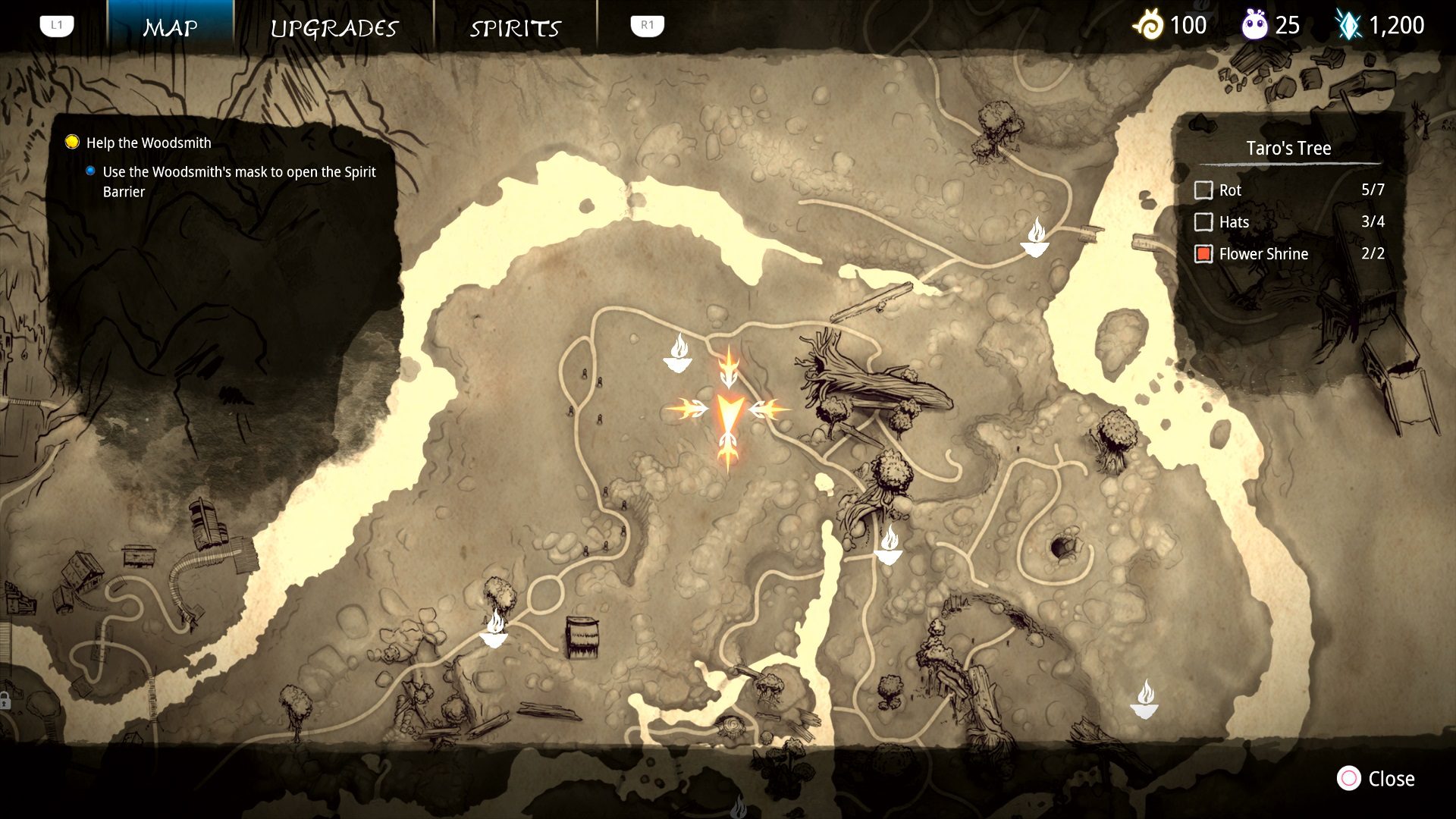 Taro's Tree Rot Locations Guide - Kena Bridge Of Spirits