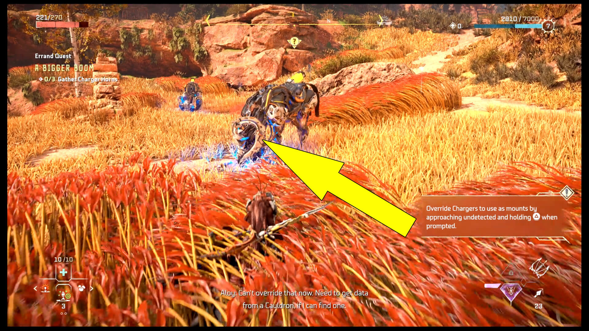 Horizon Forbidden West: Where To Find Charger Horns