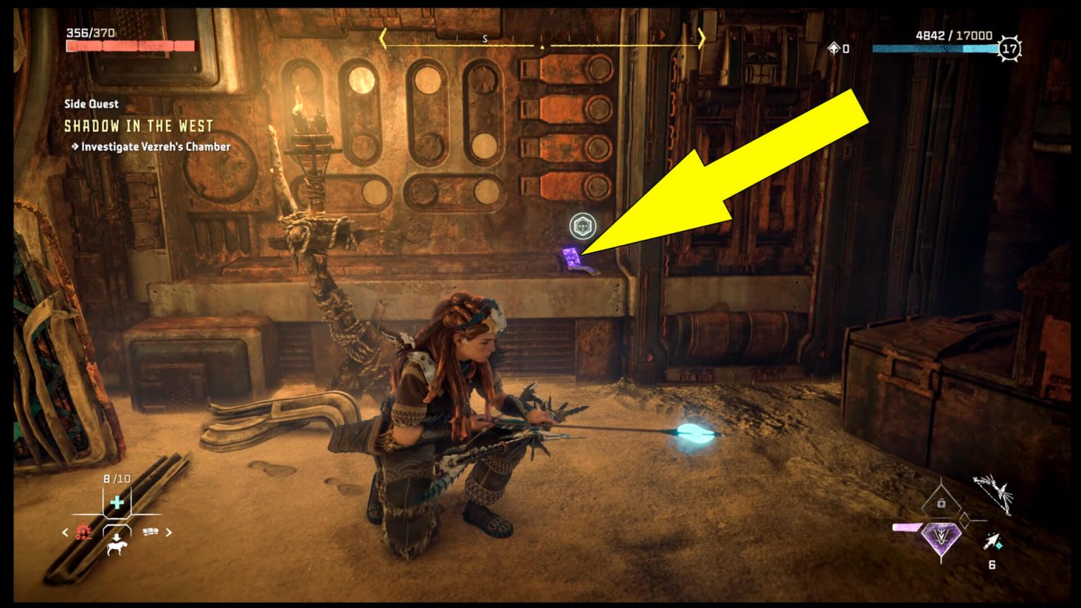 Horizon Forbidden West: How To Investigate Vezreh's Chamber