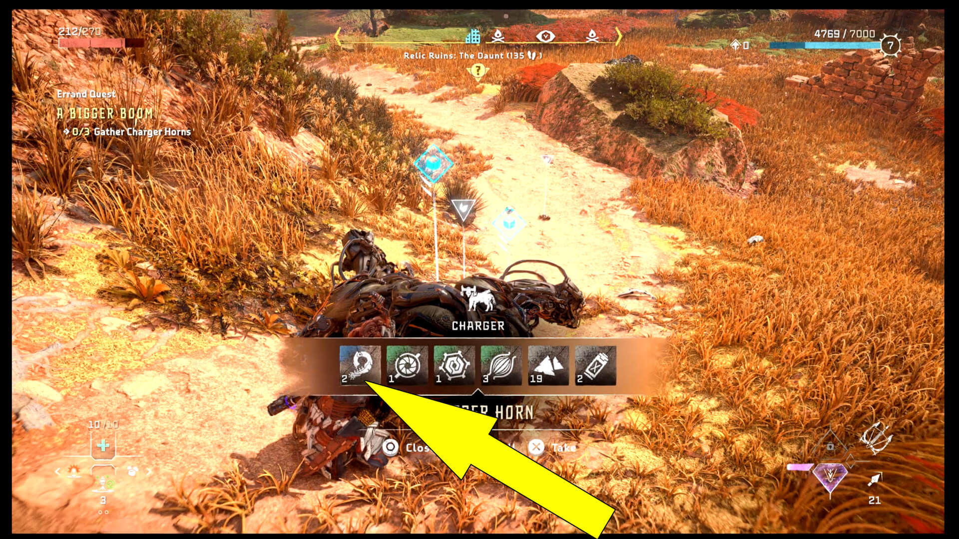 Horizon Forbidden West: Where To Find Charger Horns