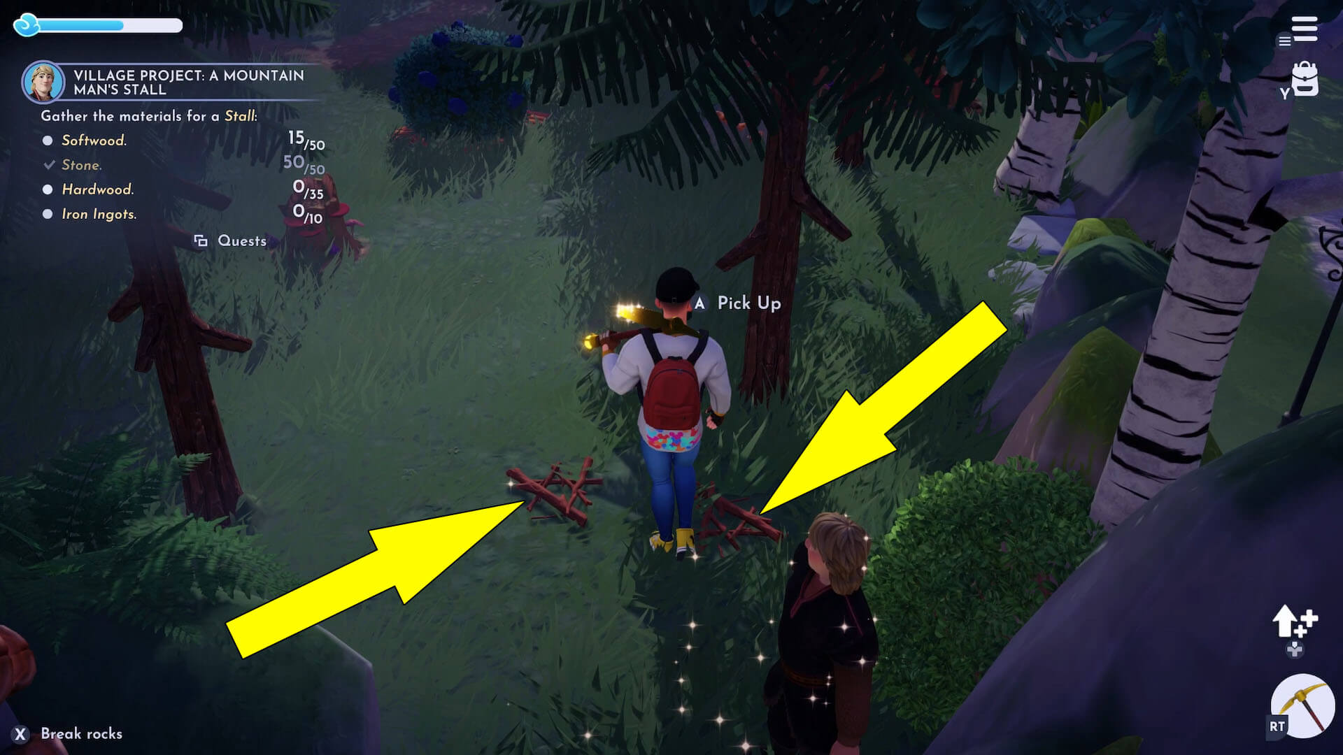 A Mountain Man's Stall Materials - Disney Dreamlight Valley