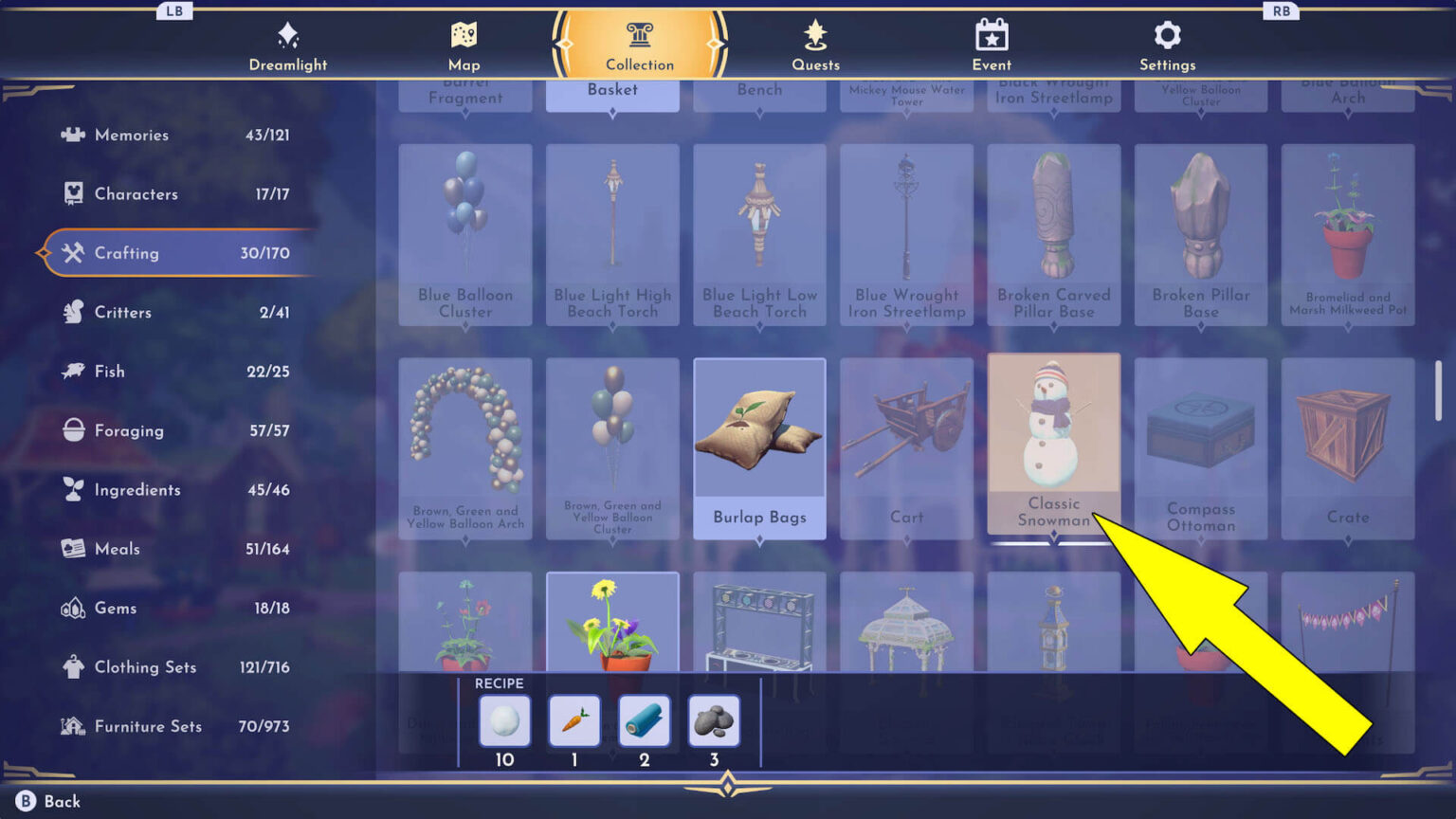 Snowballs Locations & How To Get - Disney Dreamlight Valley