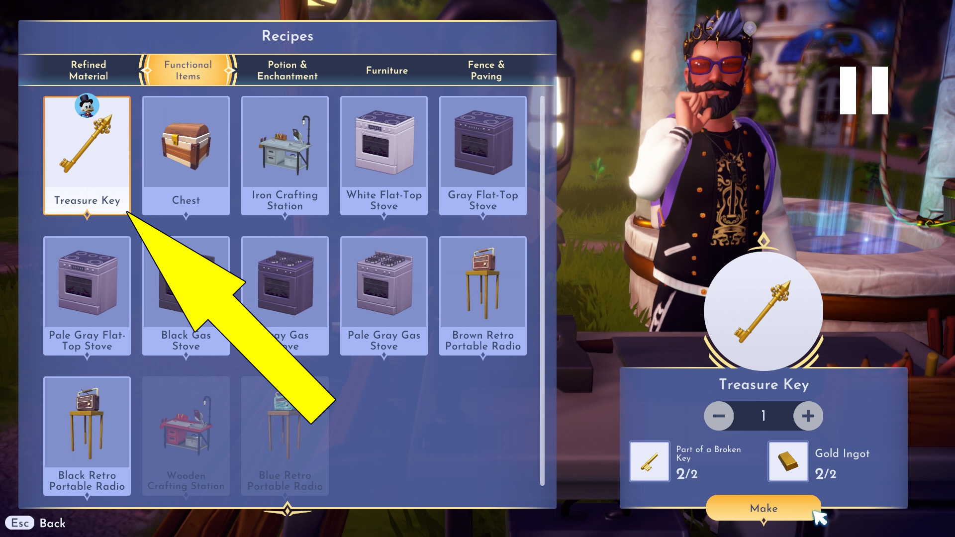 Treasure Hunt Part 2 Chest & Key - Disney Dreamlight Valley
