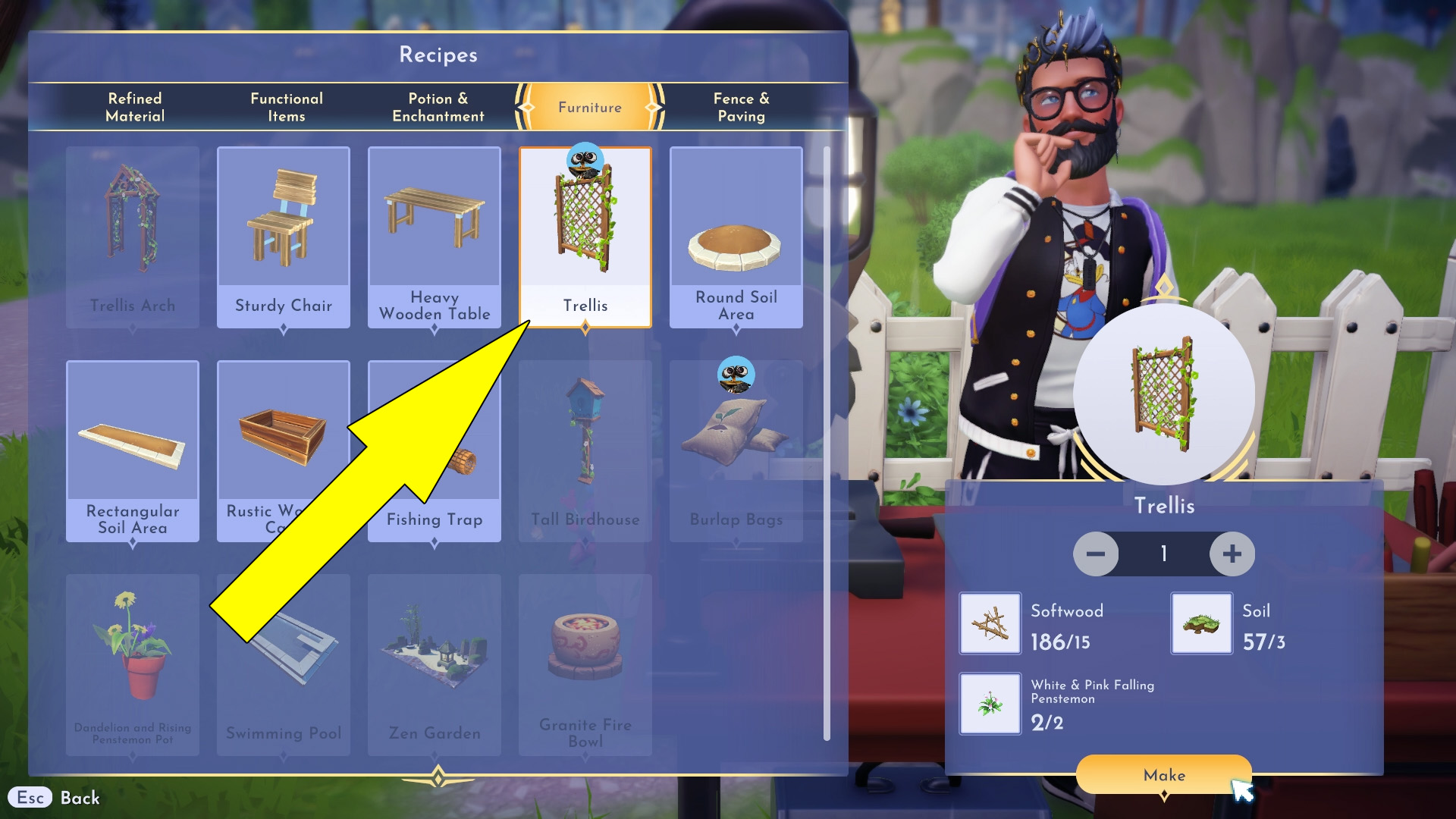 Village Project Garden Items Crafting - Disney Dreamlight Valley