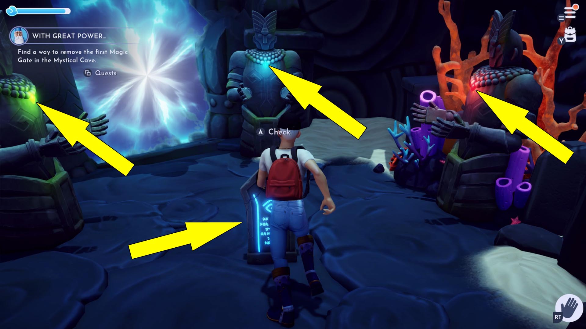 With Great Power Cave Magic Gates - Disney Dreamlight Valley