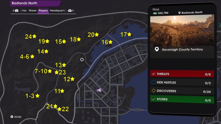 Badlands North Discovery Locations - Saints Row 2022