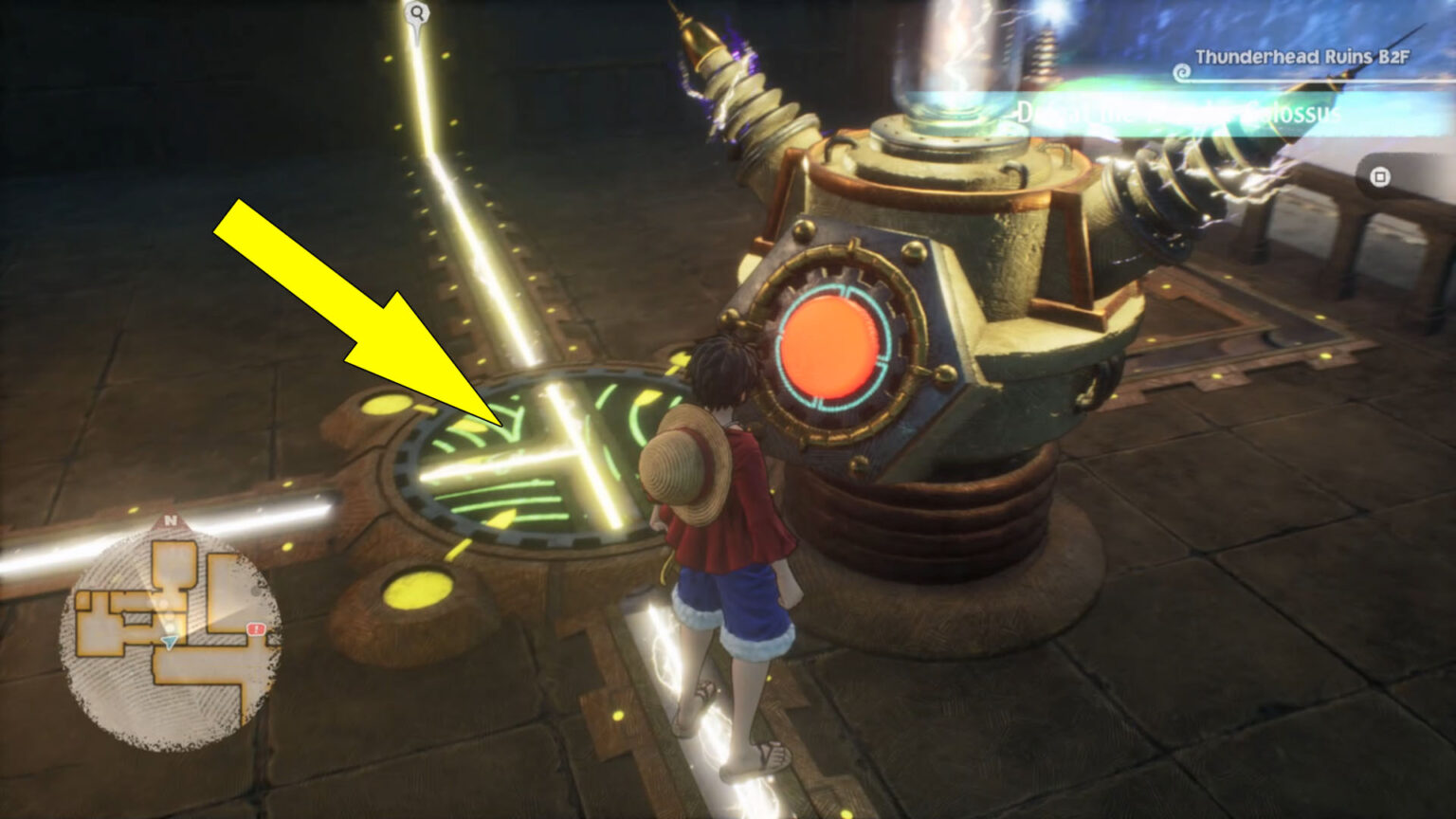 Thunderhead Ruins B2F Colossus Puzzle - One Piece Odyssey