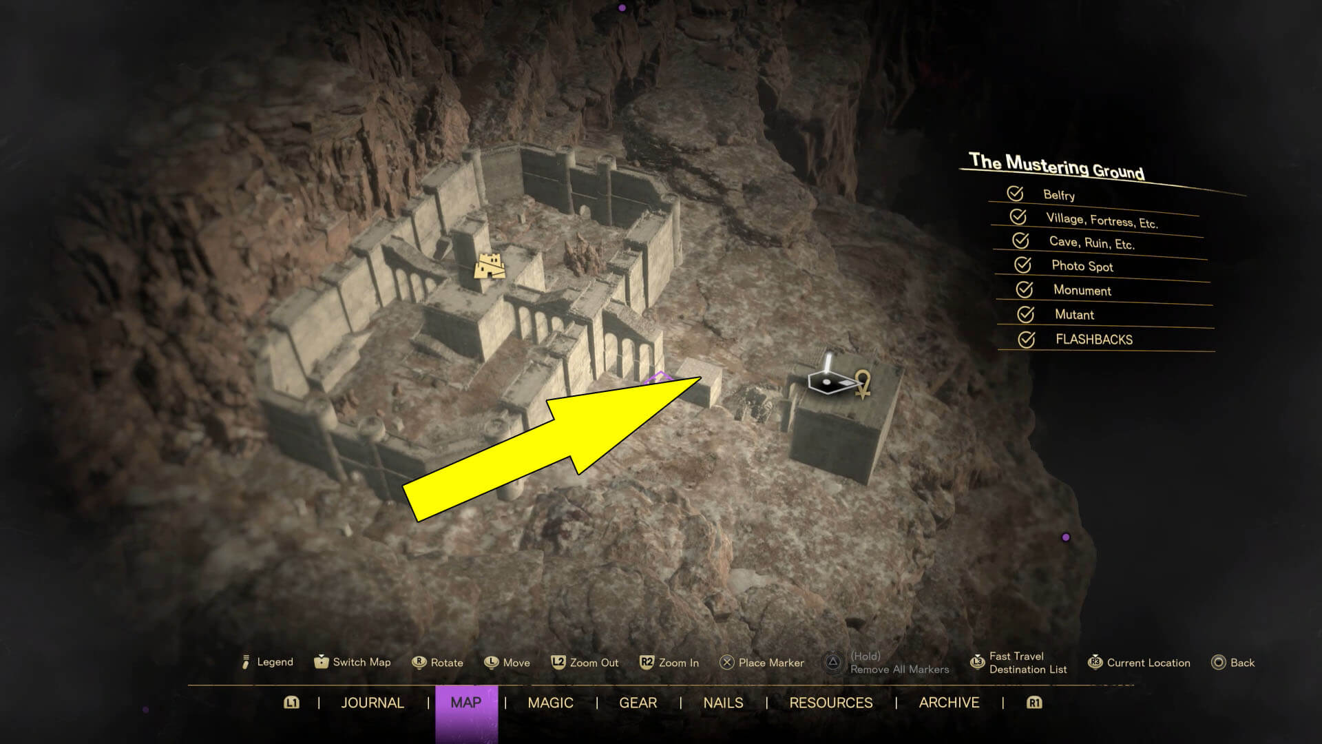 Mustering Ground Monument To Strength Location - Forspoken