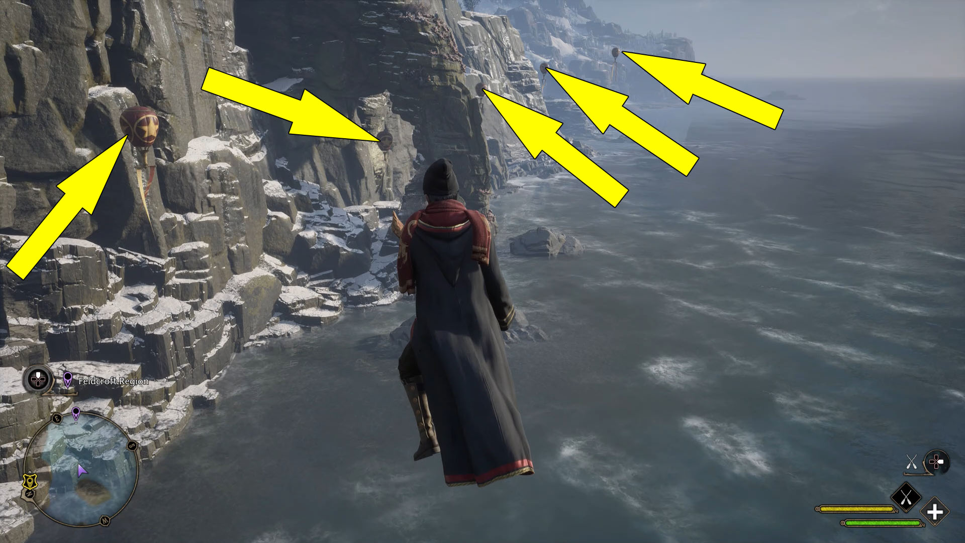 Feldcroft Region Balloon Locations Guide - Hogwarts Legacy
