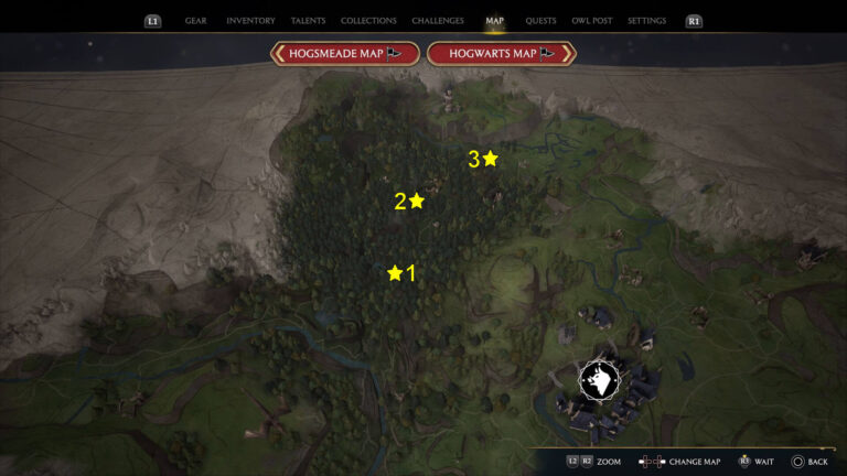 Forbidden Forest Merlin Trial Solutions - Hogwarts Legacy