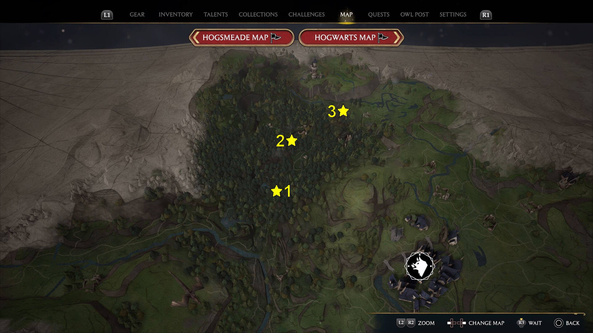 Forbidden Forest Merlin Trial Solutions - Hogwarts Legacy