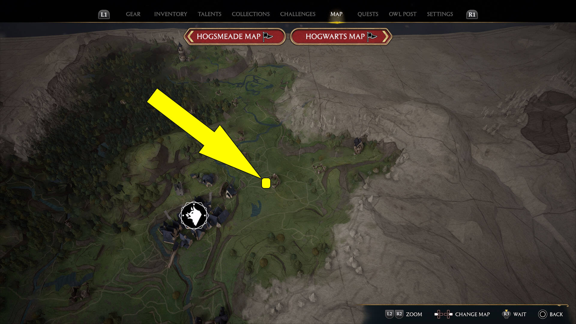 Hogsmeade Valley Ancient Magic Hotspot - Hogwarts Legacy