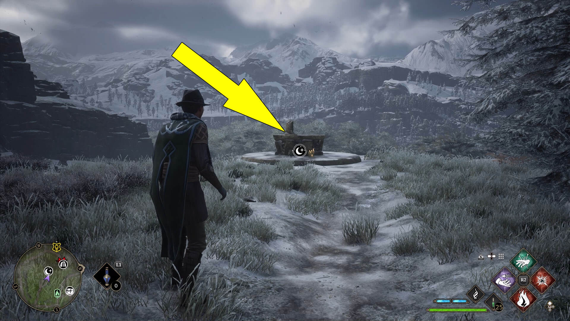 Hogsmeade Valley Astronomy Table Location - Hogwarts Legacy
