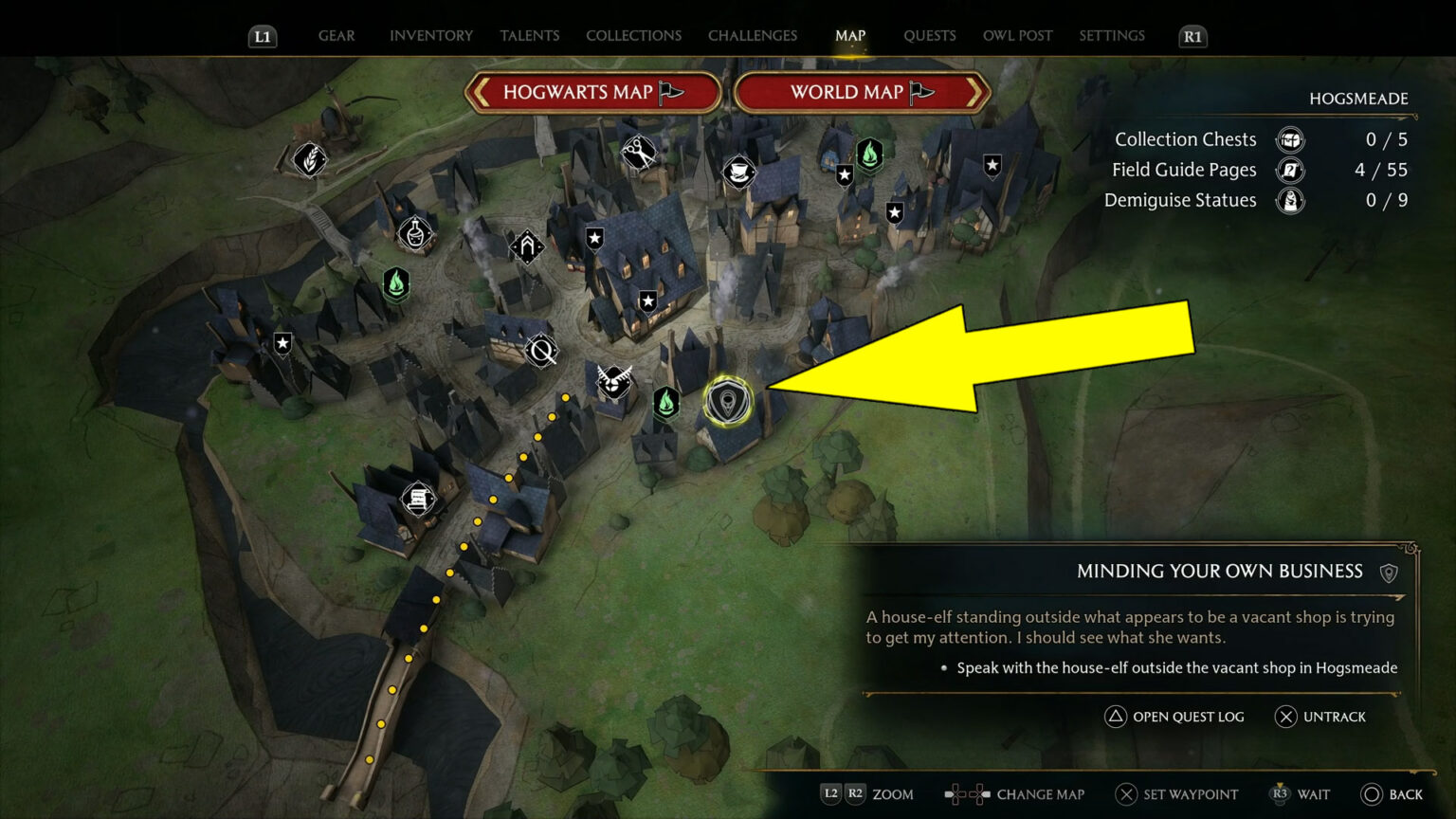 Minding Your Own Business Puzzle Solutions - Hogwarts Legacy