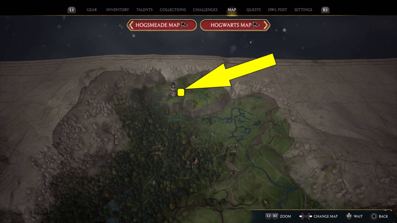 North Ford Bog Astronomy Table Location - Hogwarts Legacy