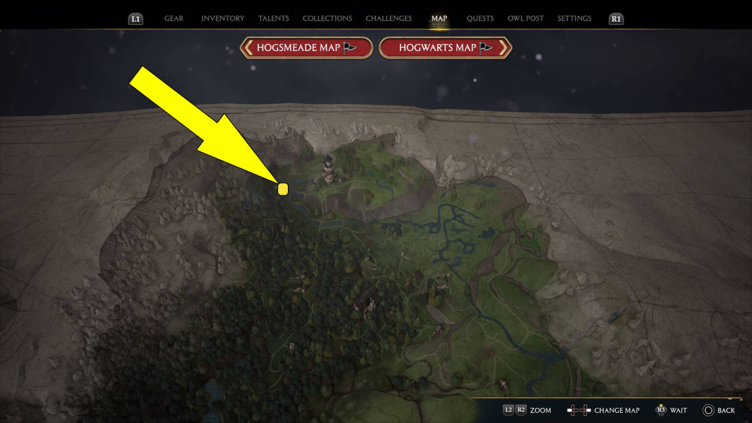 North Ford Bog Demiguise Statue Location - Hogwarts Legacy