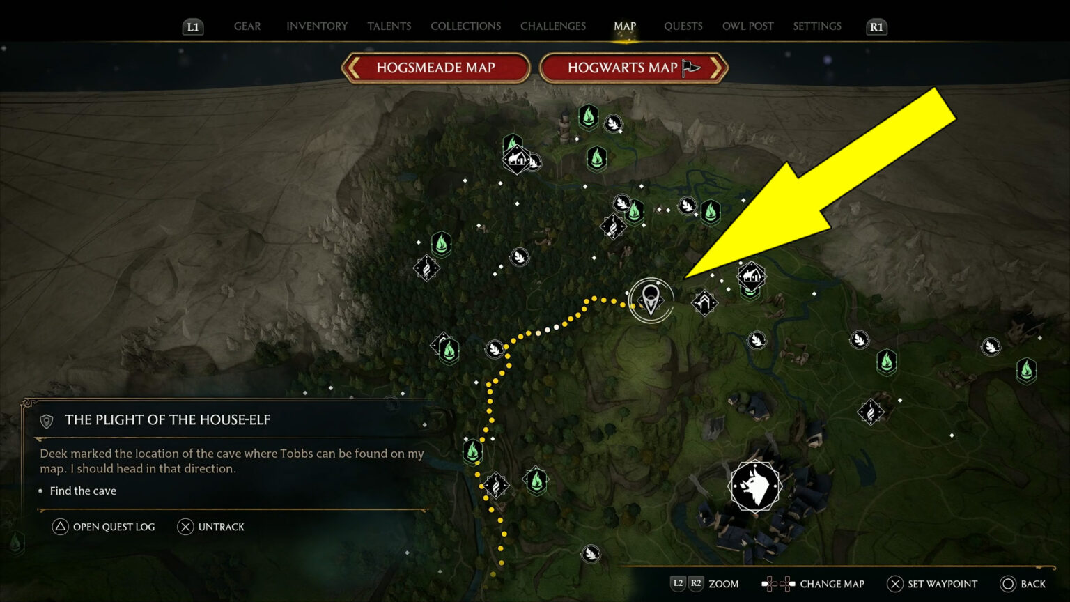 Plight Of The House-Elf Tobbs Location - Hogwarts Legacy