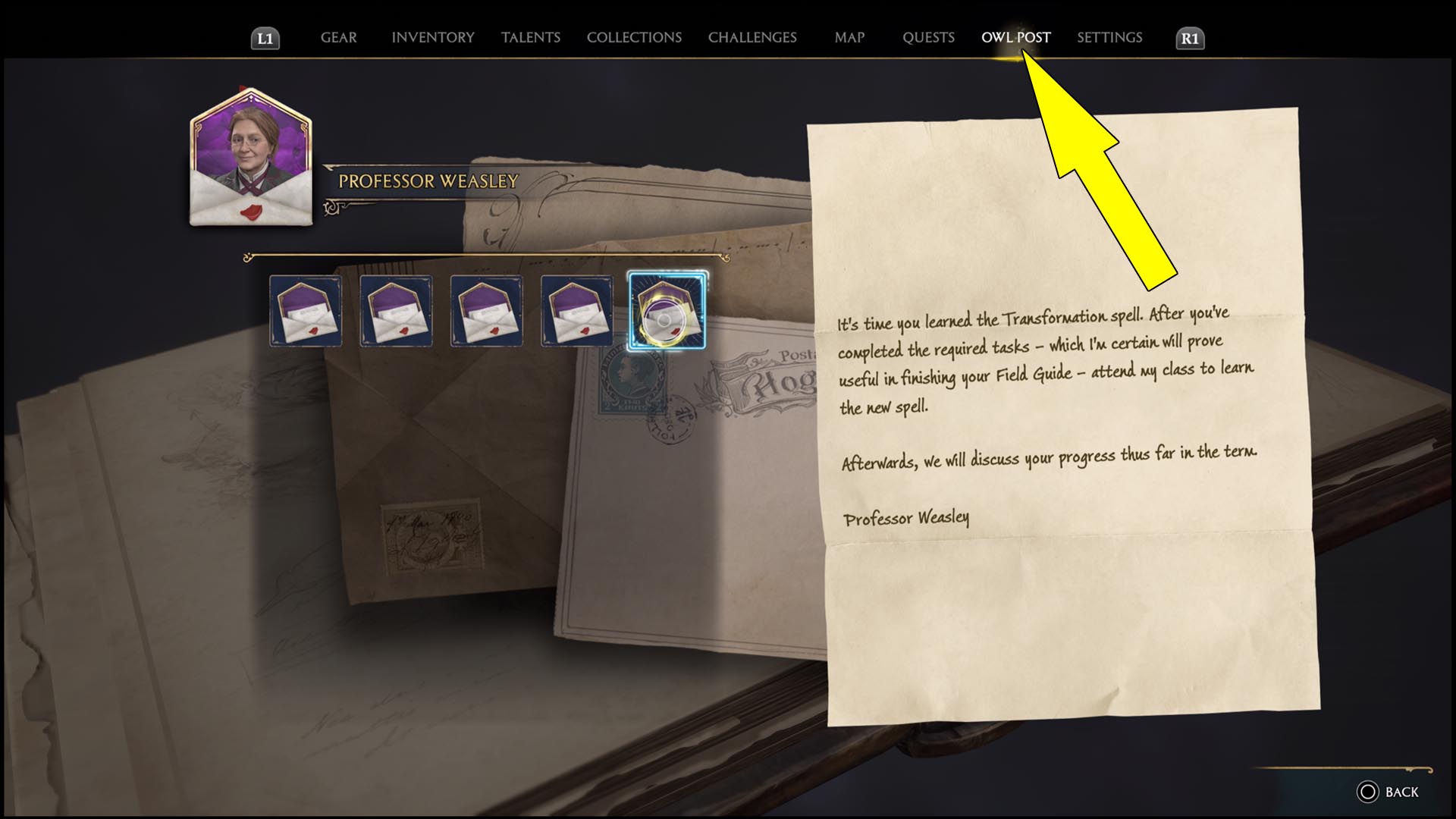 Professor Weasley Assignment Field Pages - Hogwarts Legacy