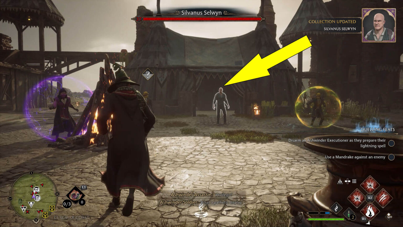 Sacking Selwyn Silvanus Location Guide - Hogwarts Legacy