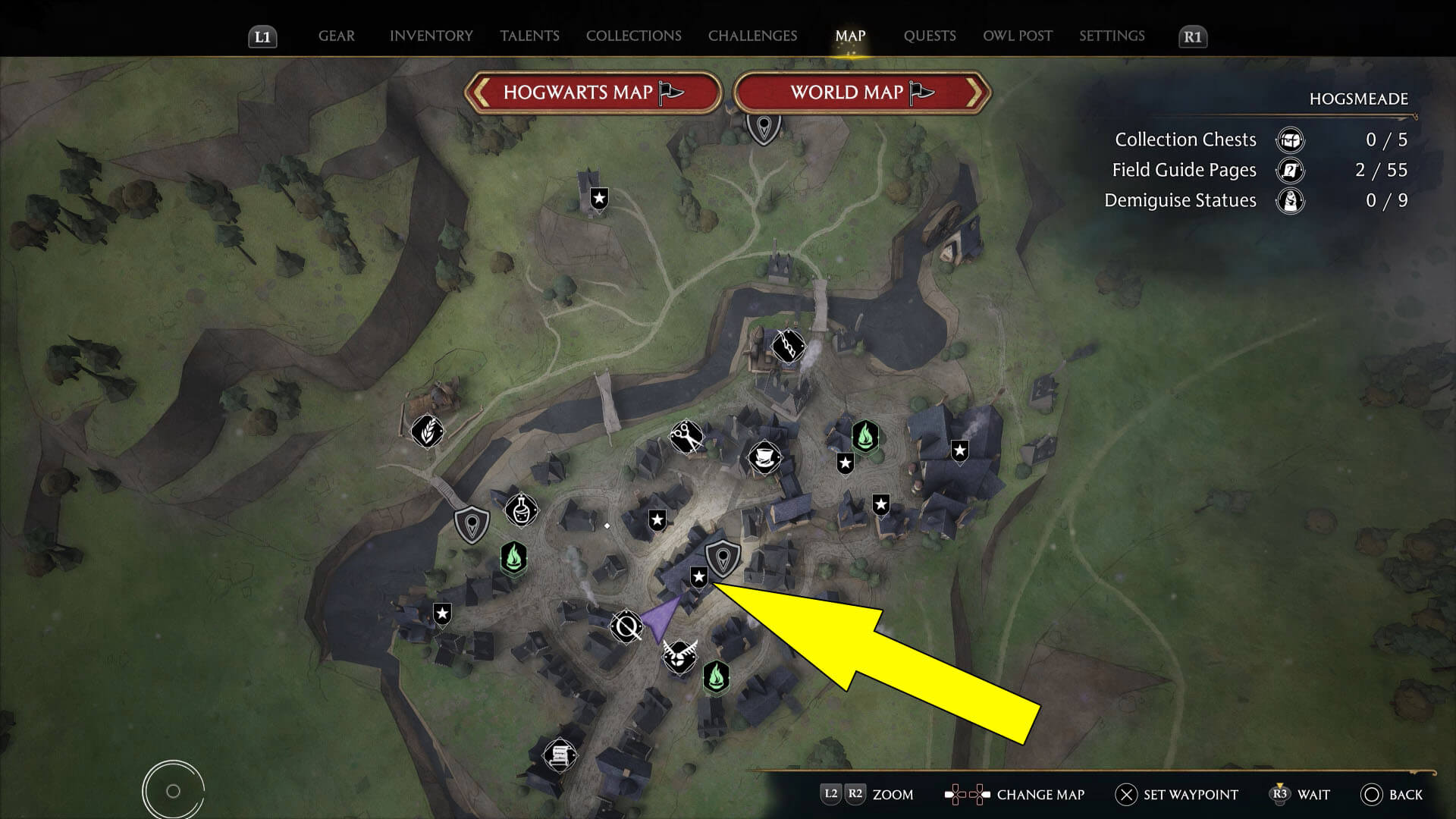 Tangled Web Spider Egg Sac Locations - Hogwarts Legacy