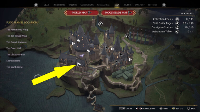 Great Hall Field Guide Page Locations - Hogwarts Legacy