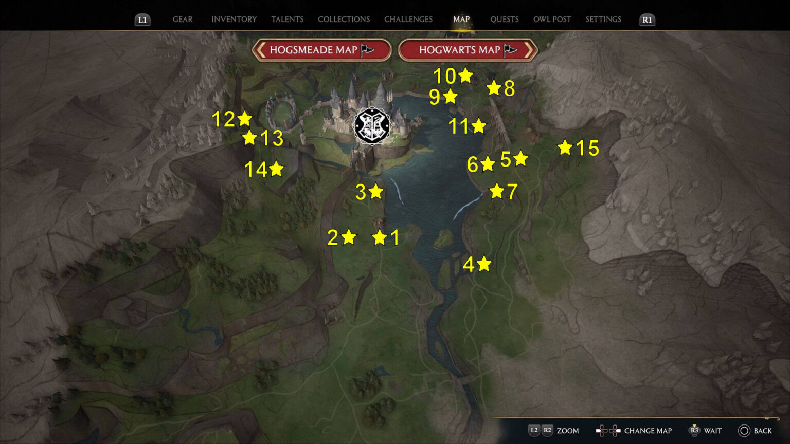 South Hogwarts Region Merlin Trials Guide - Hogwarts Legacy