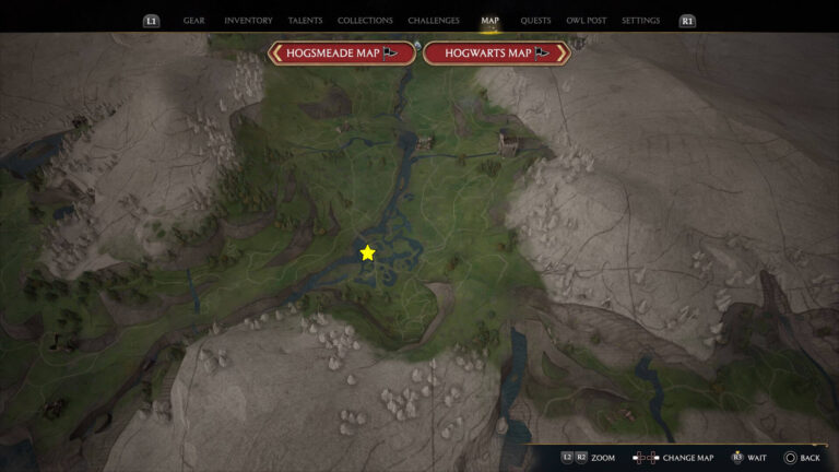 South Sea Bog Field Guide Page Location - Hogwarts Legacy
