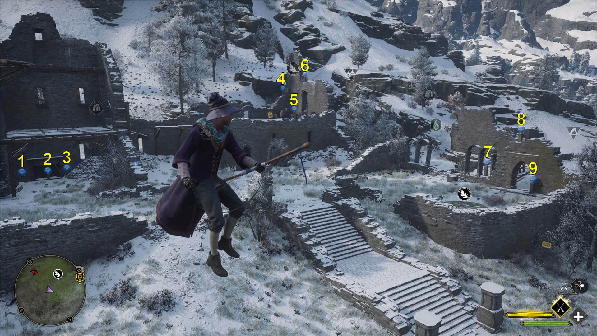 Hogwarts Valley Merlin Trial Locations - Hogwarts Legacy