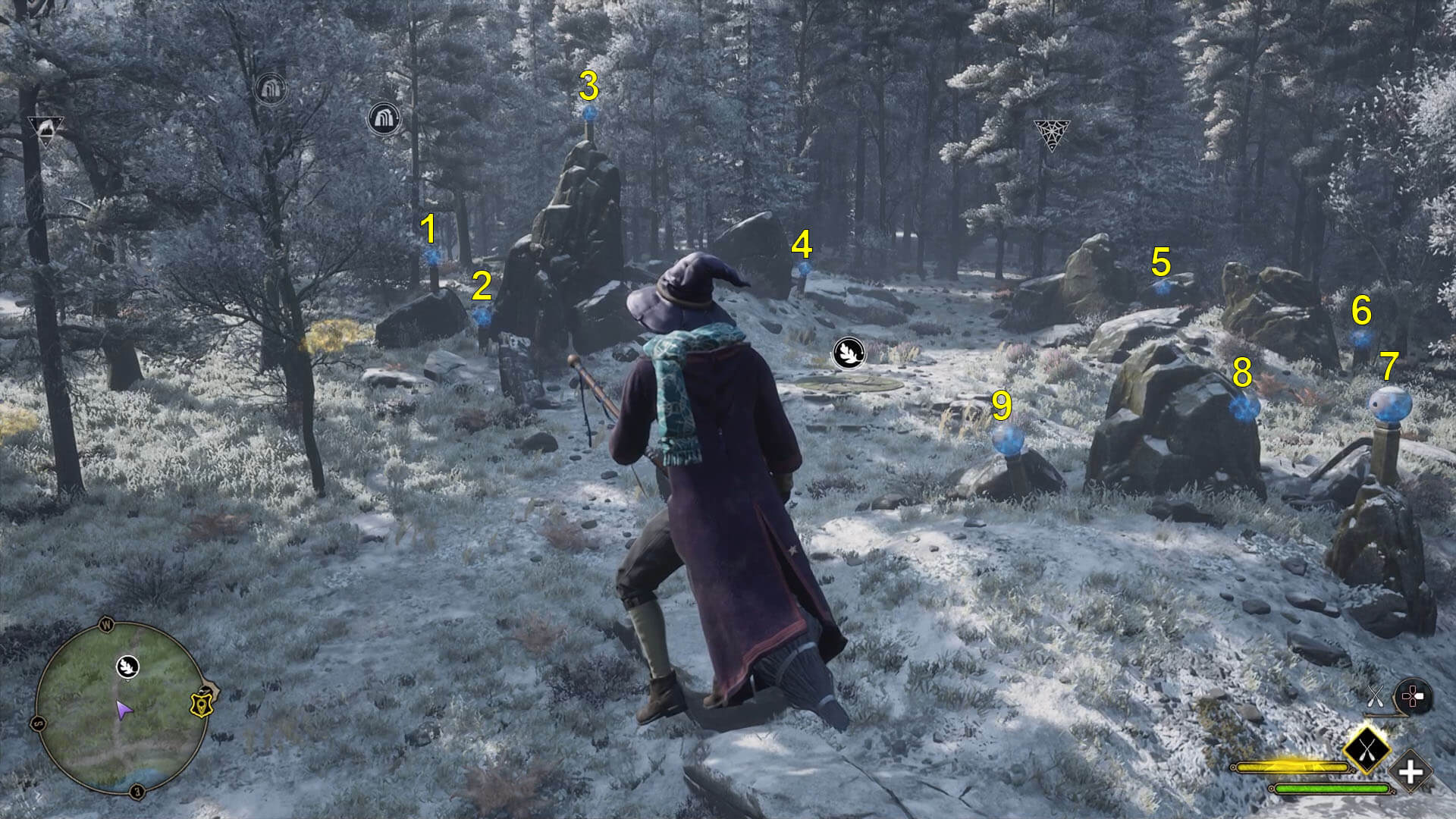 Hogwarts Valley Merlin Trial Locations - Hogwarts Legacy