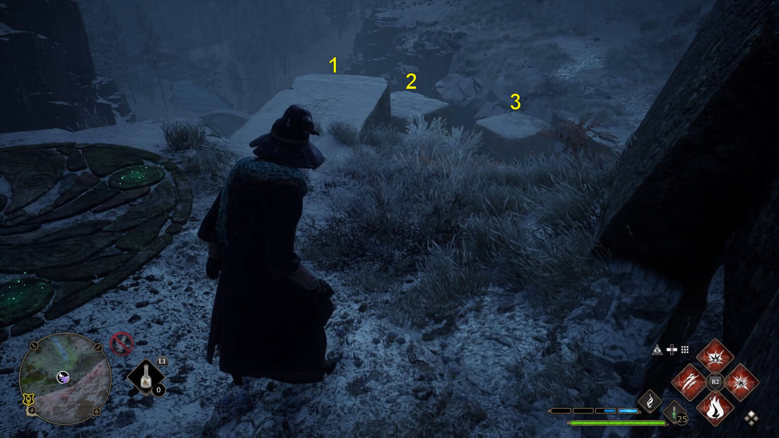 Hogwarts Valley Merlin Trial Locations - Hogwarts Legacy