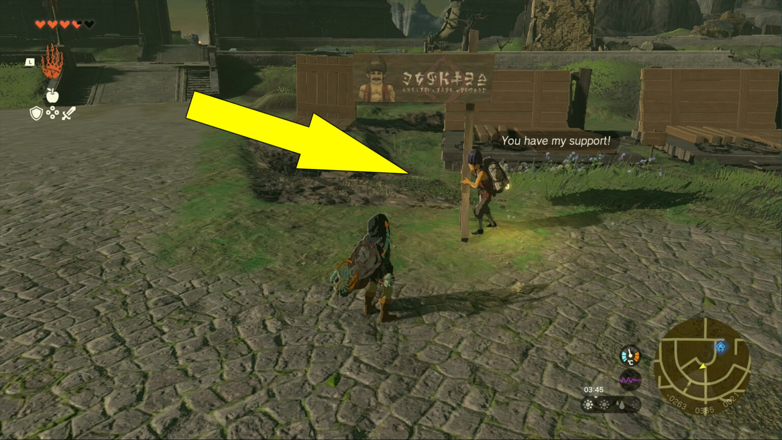 Addison President Hudson Sign - Zelda Tears Of The Kingdom