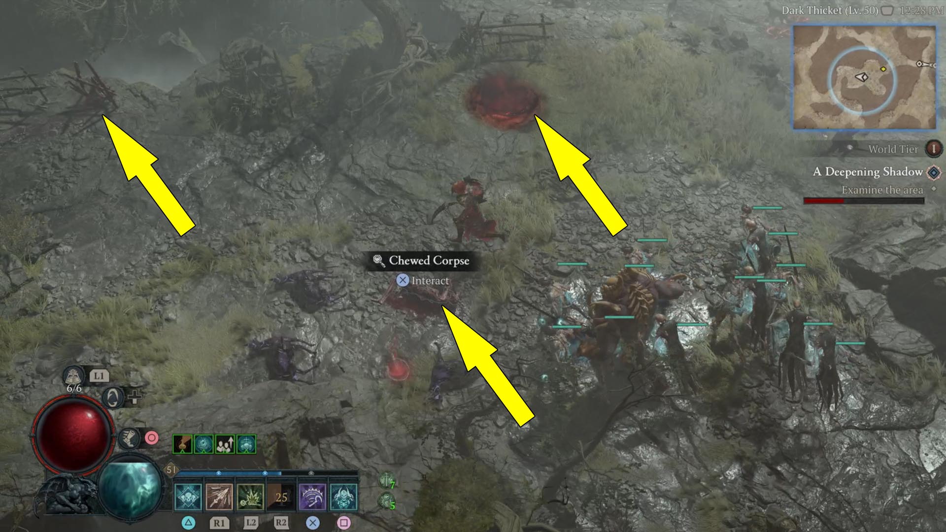 Deepening Shadow Dark Thicket Barret Location - Diablo 4