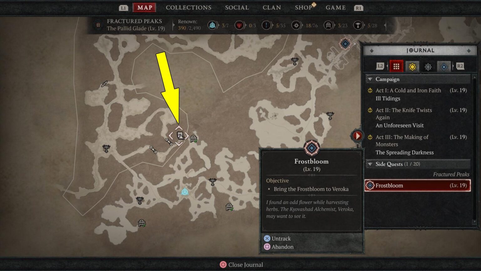 Frostbloom Quest Location - Diablo 4 Wiki Guide