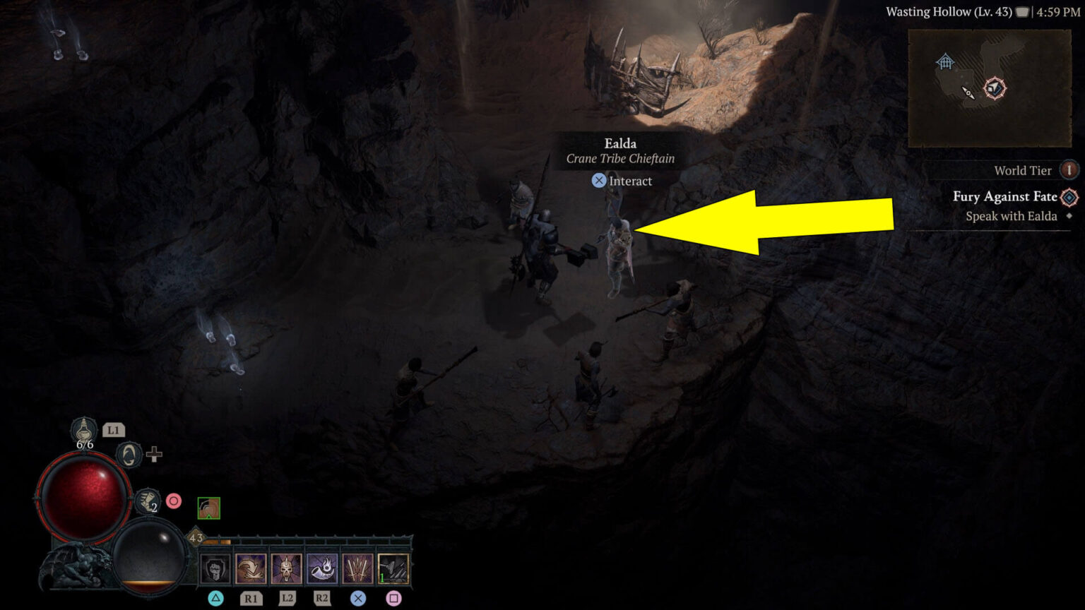 Fury Against Fate Wasting Hollow Location - Diablo 4 Guide