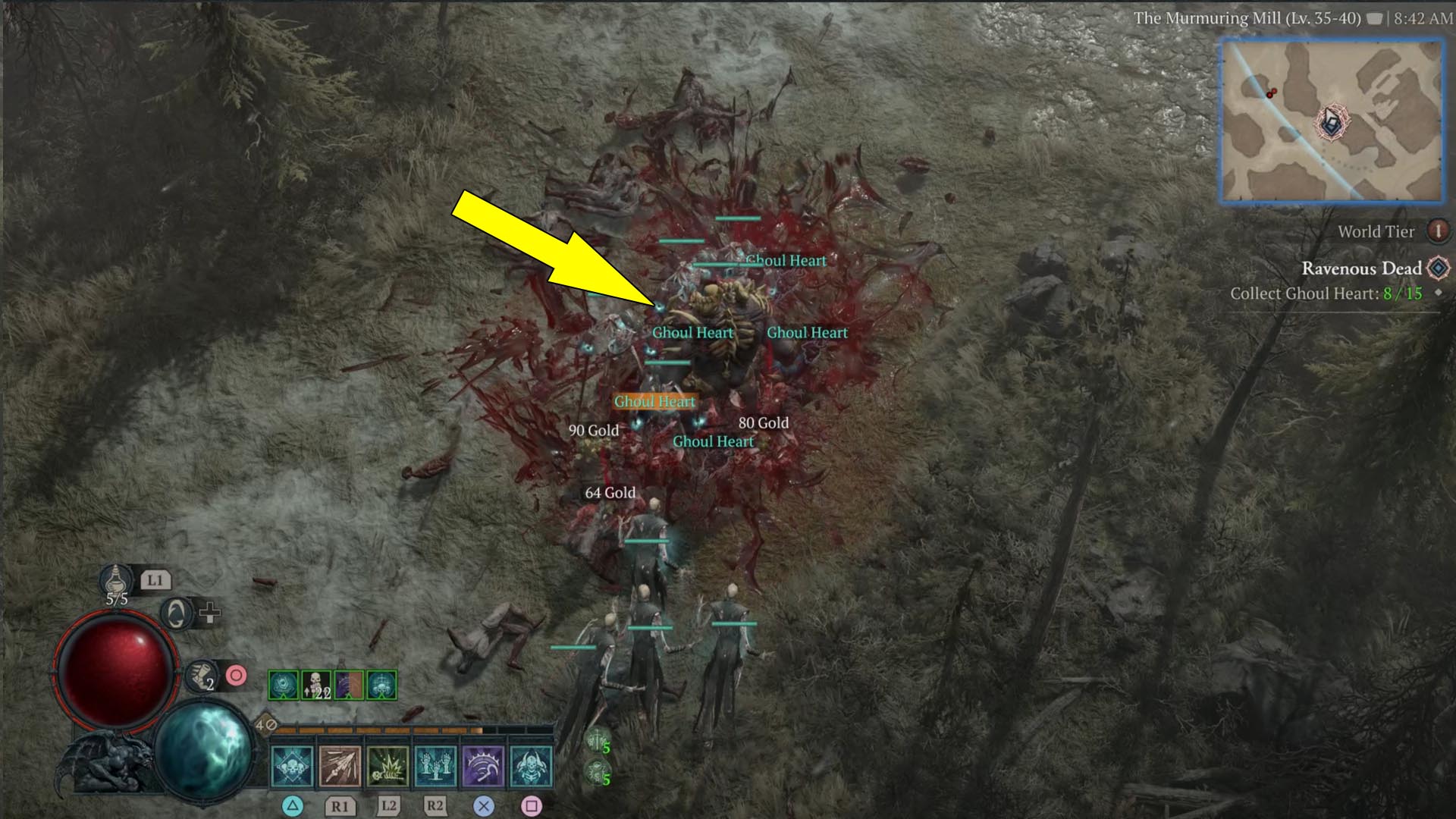 Ravenous Dead Ghoul Hearts Locations - Diablo 4 Wiki Guide