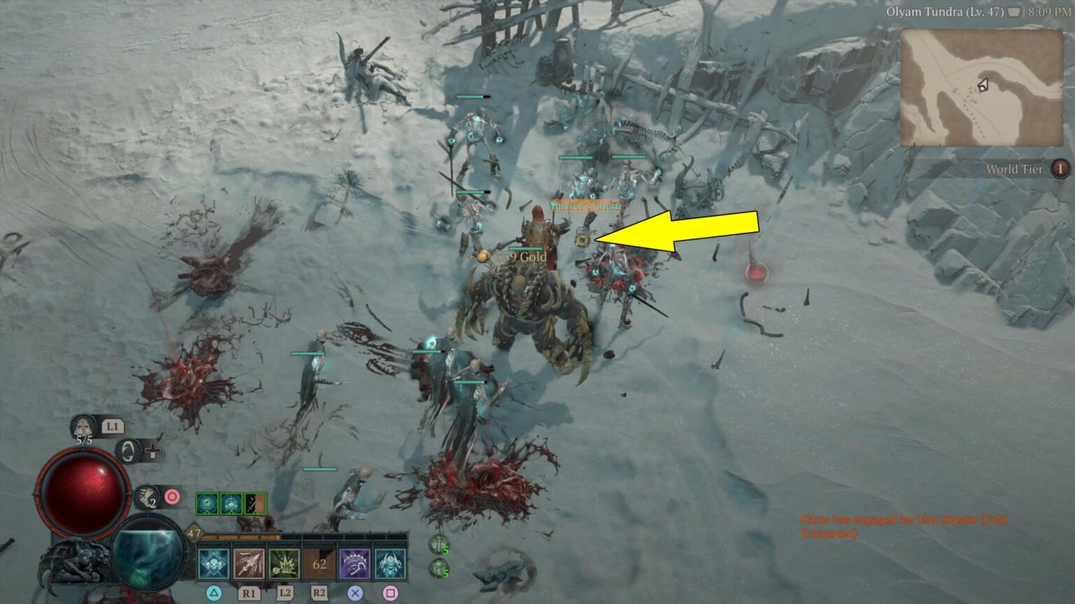 Gory Display Warrior's Chain Quest Location Guide - Diablo 4