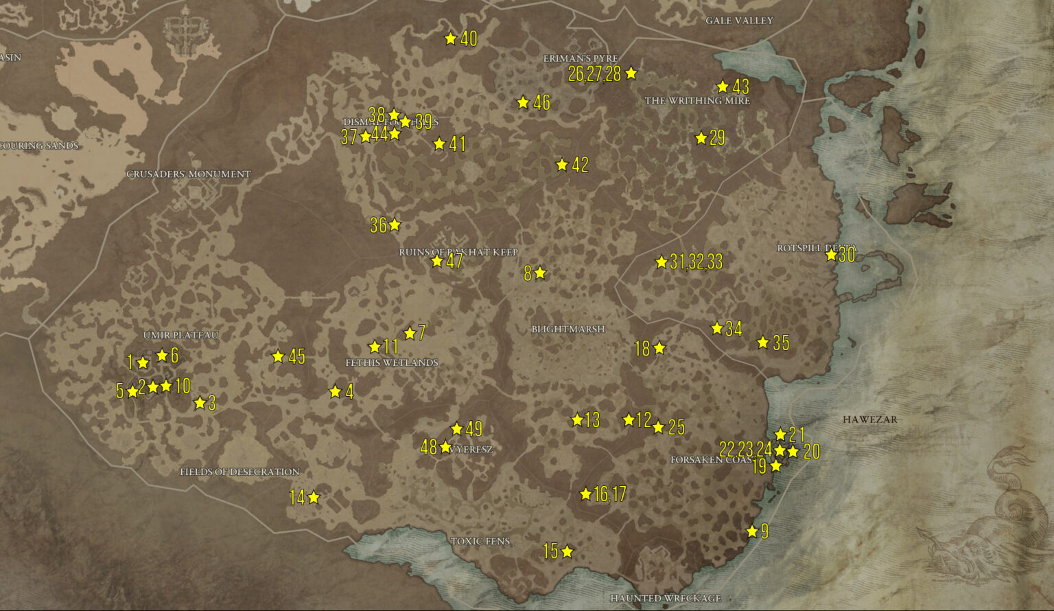 All Hawezar Side Quests Locations - Diablo 4 Wiki Guide