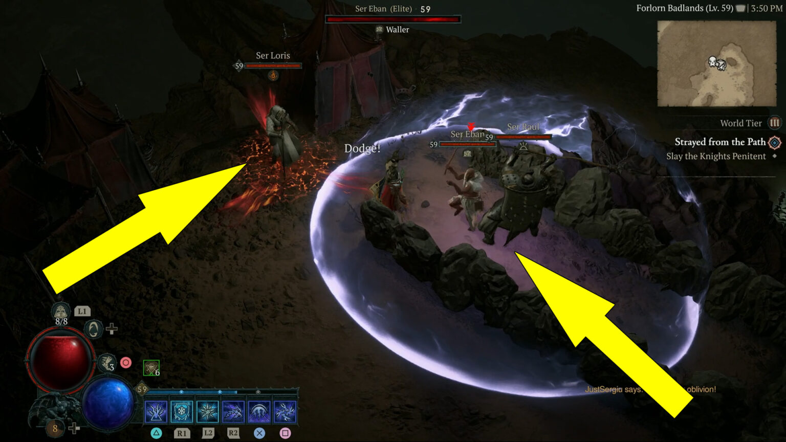 Strayed From the Path Knights Penitent Location - Diablo 4