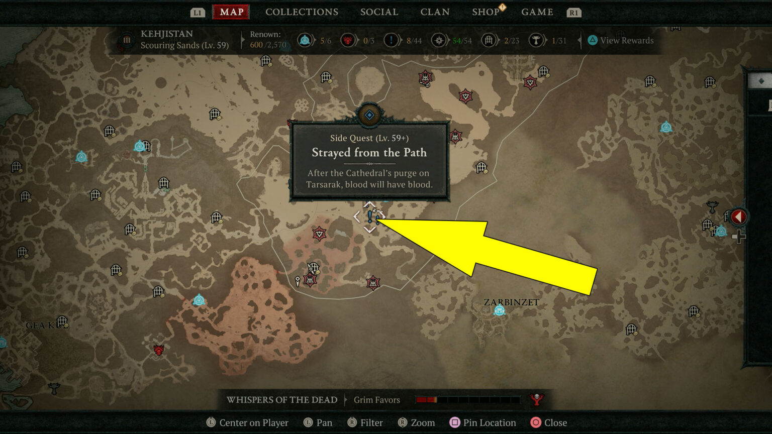 Kehjistan Hidden Side Quests Locations - Diablo 4 Guide