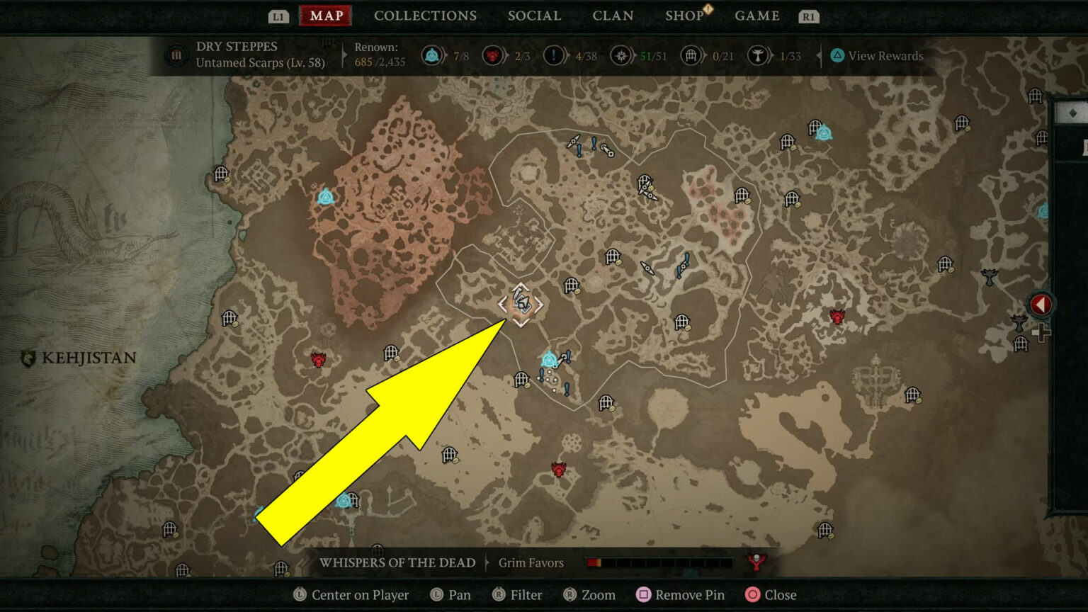 Tarnished Amulet Quest Location - Diablo 4 Wiki Guide