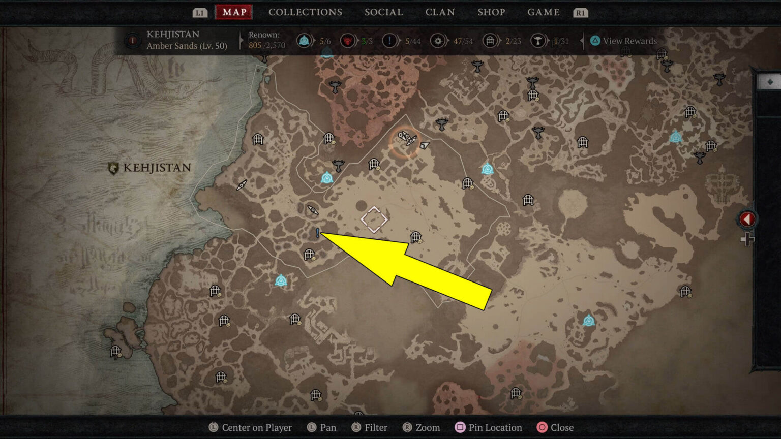 Unsafe Travels Ghost Palm Location - Diablo 4 Wiki Guide