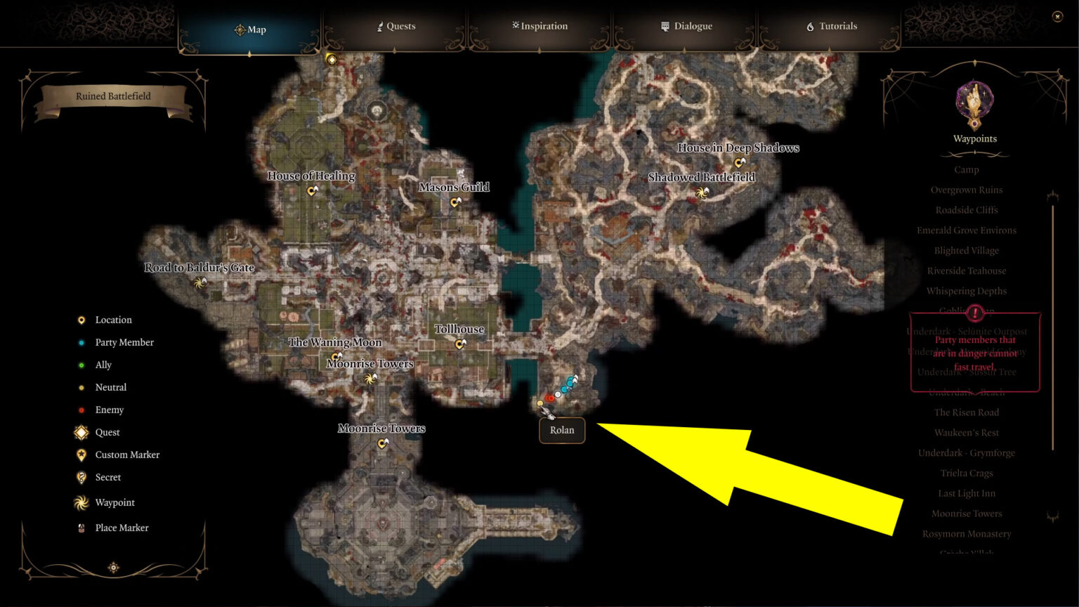 Where To Find Rolan In The Shadows Guide - Baldur's Gate 3