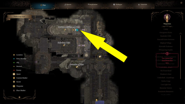 Gauntlet Of Shar Faith-Leap Trial Puzzle - Baldur's Gate 3