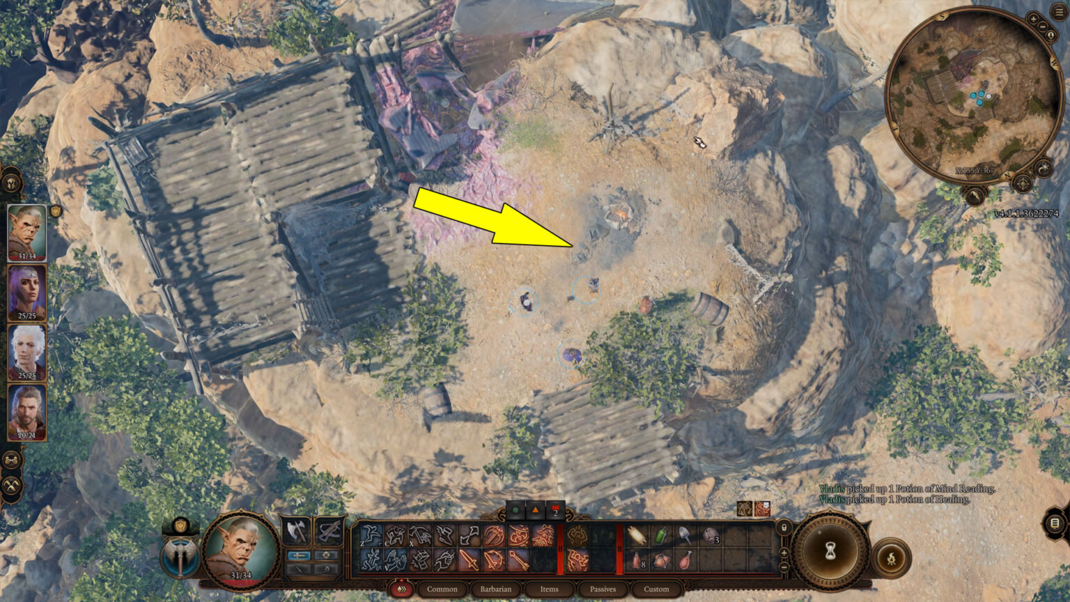 Scuffed Rock Harper Map Treasures Location - Baldur's Gate 3