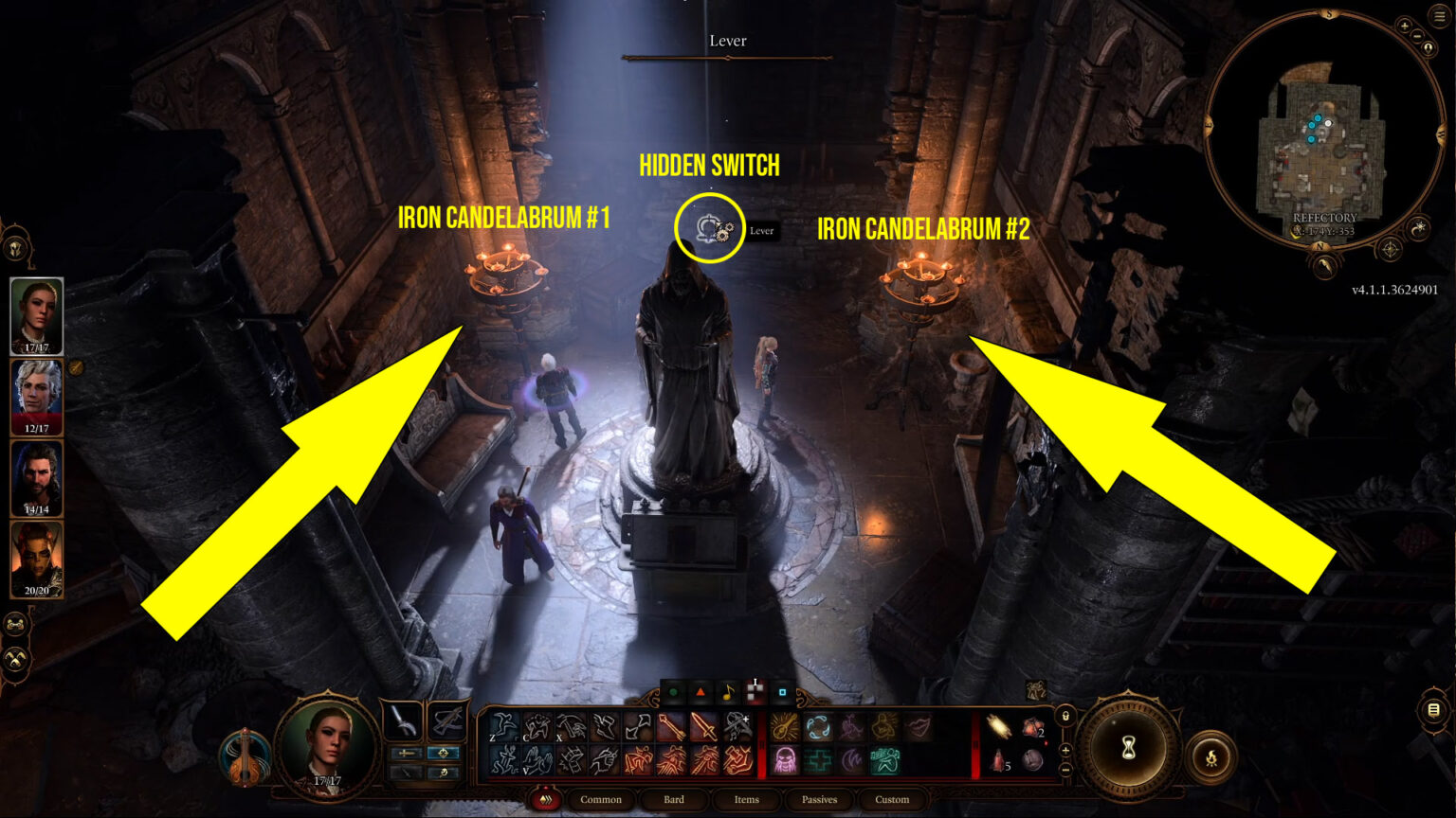 Refectory Door Unlock Puzzle Solution - Baldur's Gate 3
