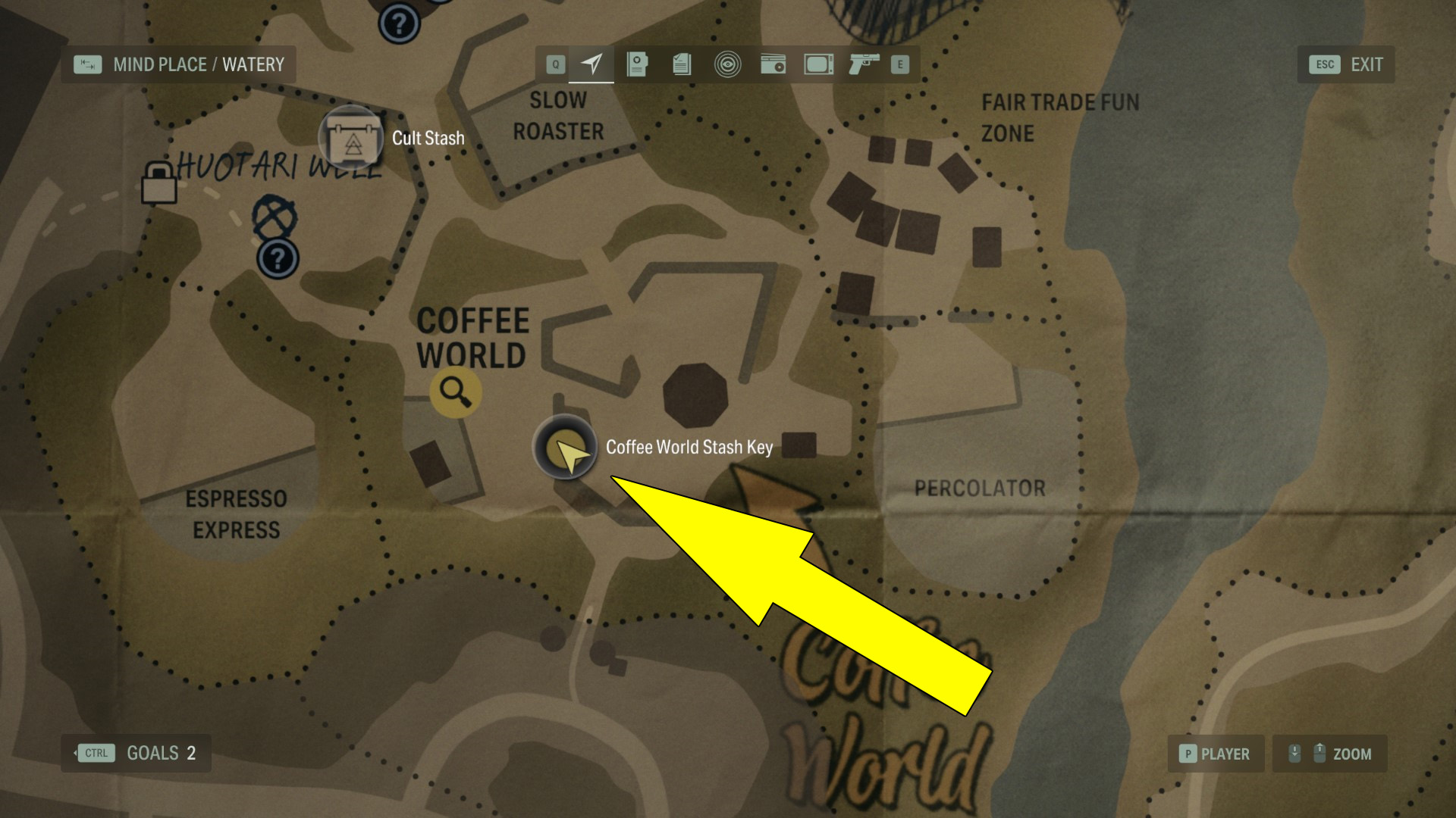 Watery Houtari Well Cult Stash Key Location - Alan Wake 2