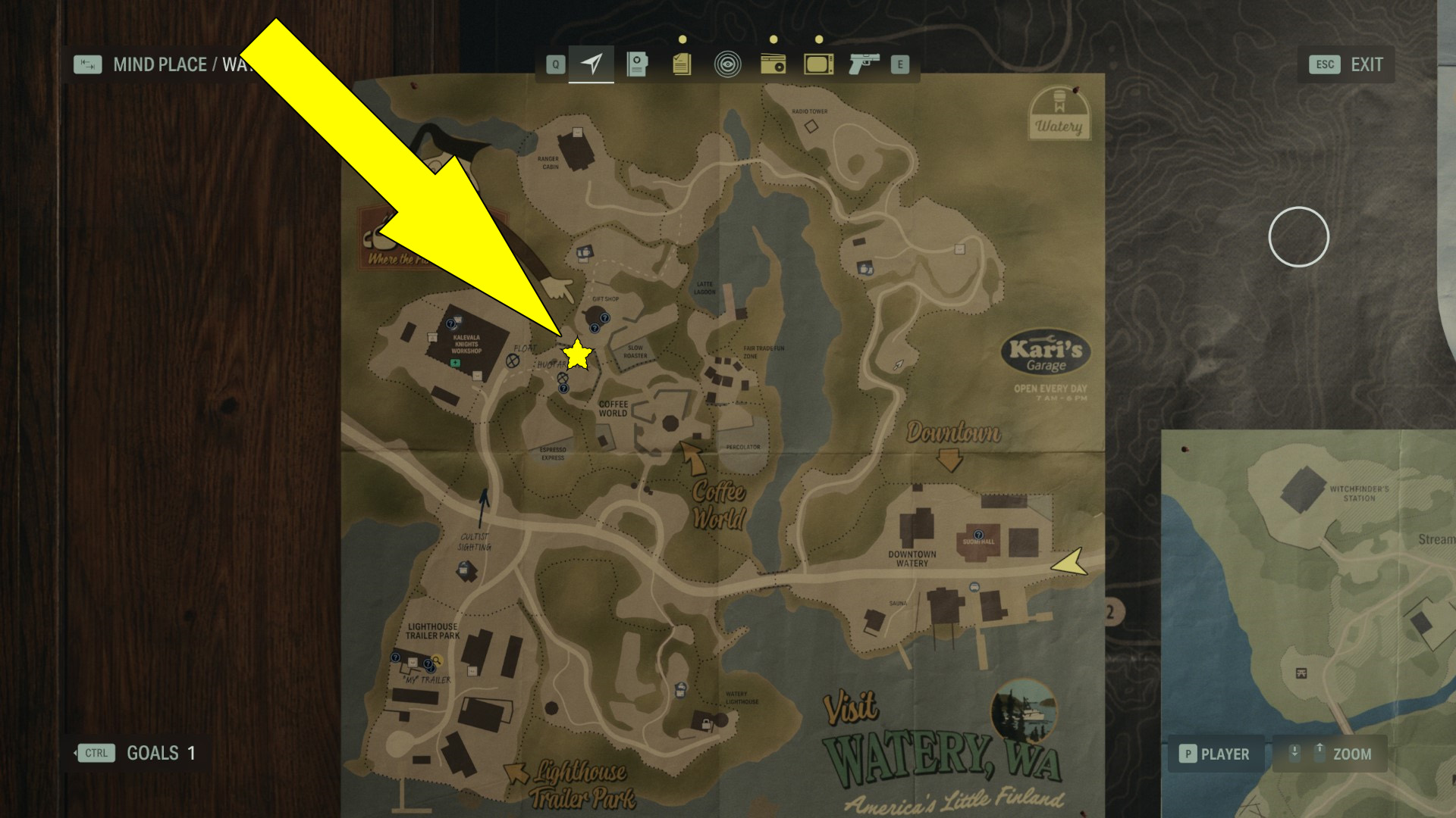 Watery Houtari Well Cult Stash Key Location - Alan Wake 2