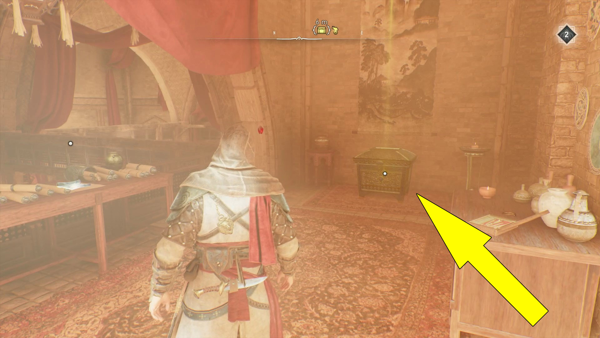 Bazaar Gear Chest Location Puzzle - Assassin's Creed Mirage
